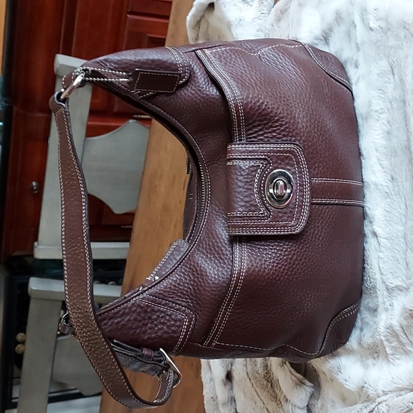 Coach | Bags | Coach Hamilton Pebbled Leather Hobo Euc | Poshmark